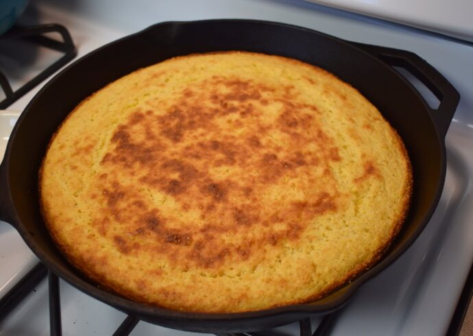 Cast Iron Skillet Cornbread - Simply Sophia Homestead