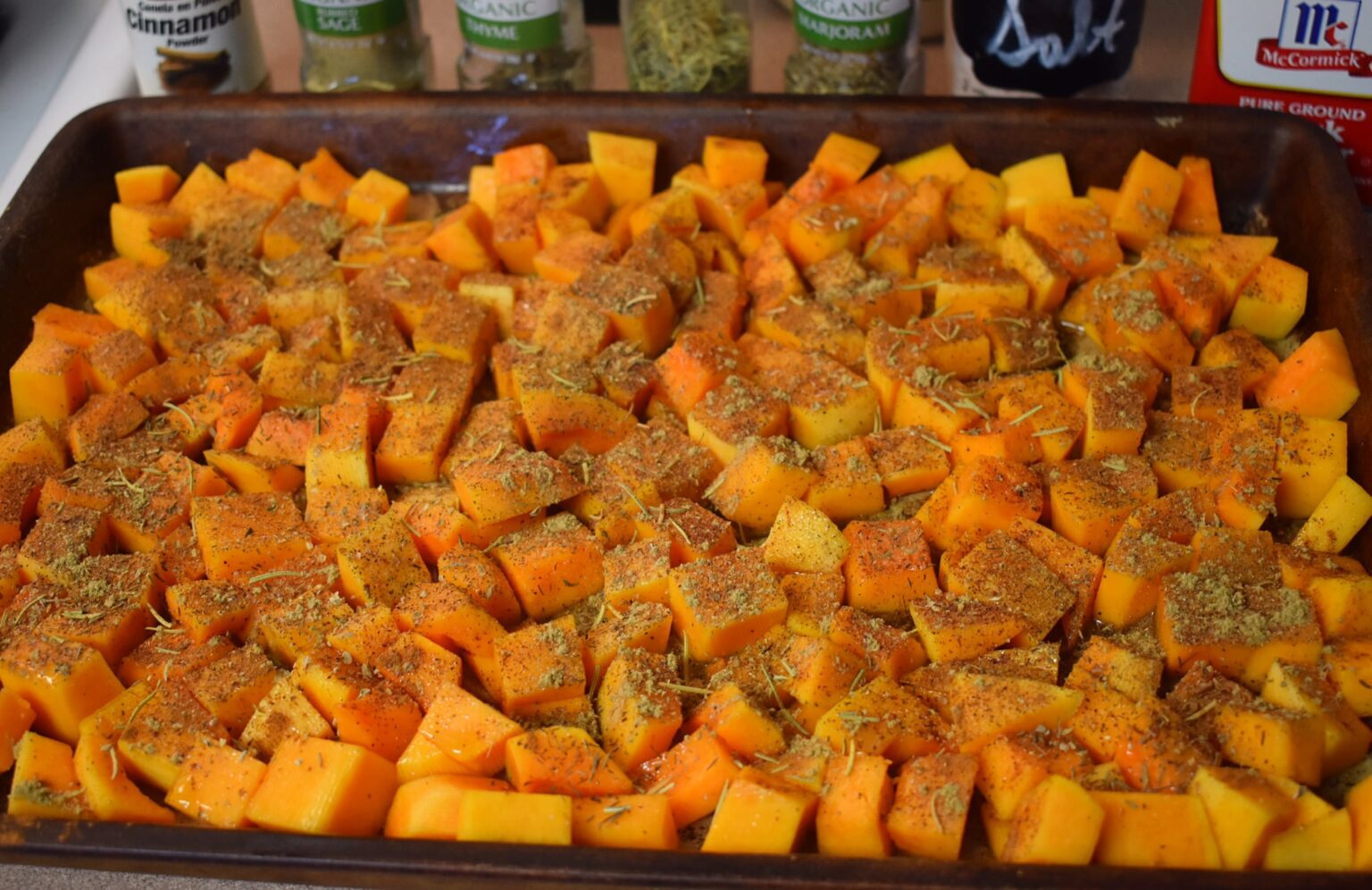 Maple Glazed Roasted Butternut Squash - Simply Sophia Homestead